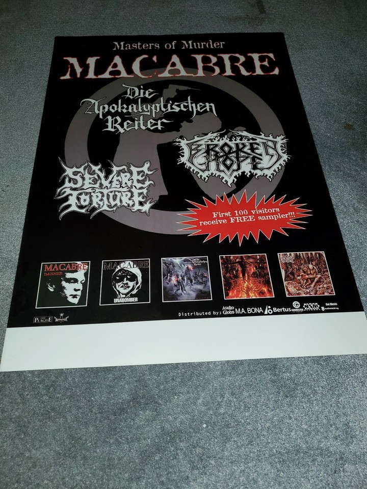 MACABRE DIE APOKALYPTISCHEN REITER SEVERE T@RTURE BROKEN HOPE tour ...