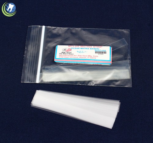 Dental Mylar Matrix Celluloid Clear Strips 3.66" L x 0.35" W x .002" D ...