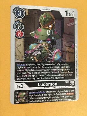Ludomon ST13-09 U Digimon CCG | Starter Deck 13 RagnaLoardmon Near Mint ...