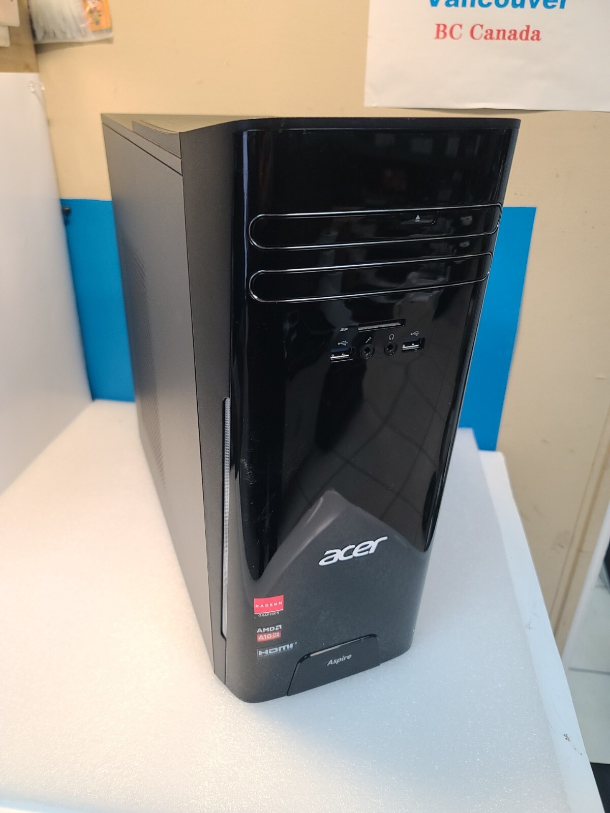 - Acer Aspire TC-281 DESKTOP W/AMD A10-9700 RADEON R7/8GB RAM/1TB HDD ...