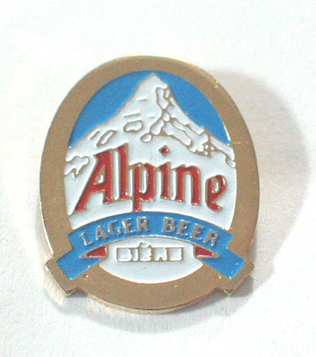 Alpine Lager Beer Pin Badge Emblem Pin Rare | eBay