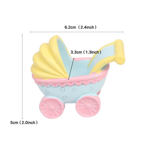 2 Count Mini Trolley Desktop Decoration Ornament Birthday Cake ...