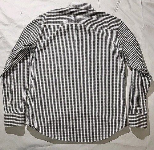 Bugatchi Long Sleeve Shirt Shaped Fit M Microchip Pattern Button Up ...