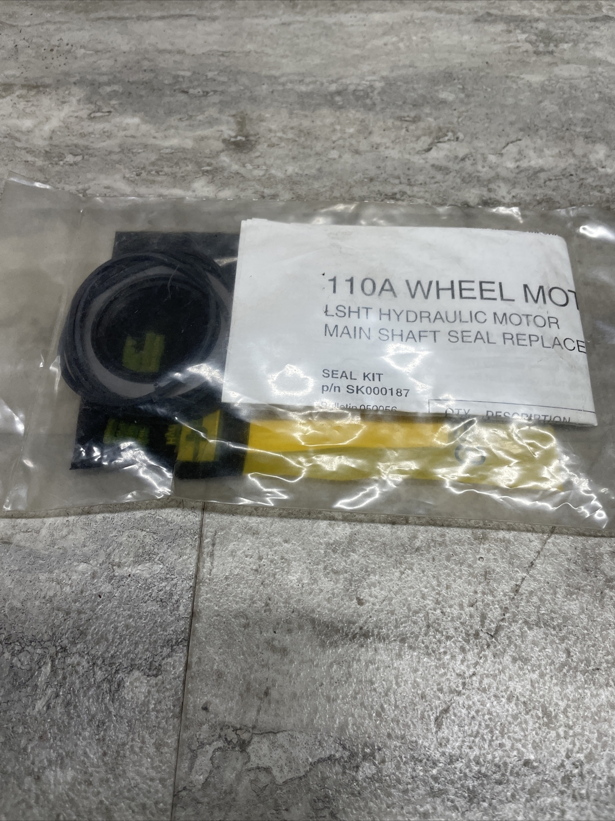 OEM Parker SK000187 Seal Kit / Service Kit For 110A Hydraulic Motor ...