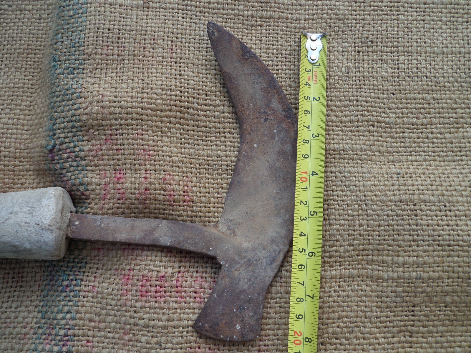 ANTIQUE WROUGHT IRON FALX BILLHOOK WEAPON AXE TOOL | eBay
