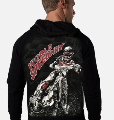 Biker Racing Car Merch - SPEEDWAY FULL THROTTLE - Mens Hoodie | eBay UK