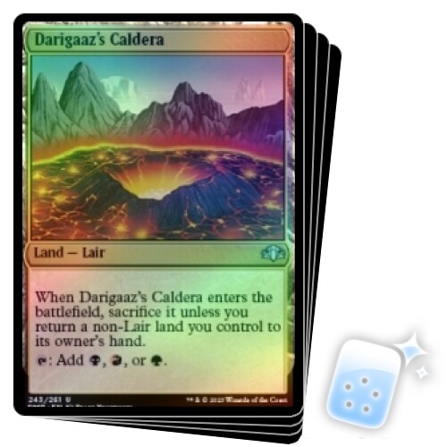 FOIL DARIGAAZ'S CALDERA X4 Dominaria Remastered Magic MTG MINT CARD | eBay