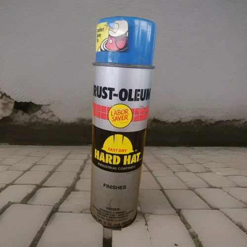 NEW Vintage Rust-Oleum HardHat Safety Blue Spray Paint 2124/925 15oz Lg ...