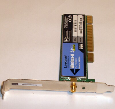 Linksys WPM54G Wireless-G 2.4GHz 802.11g PCI Adapter Card | eBay