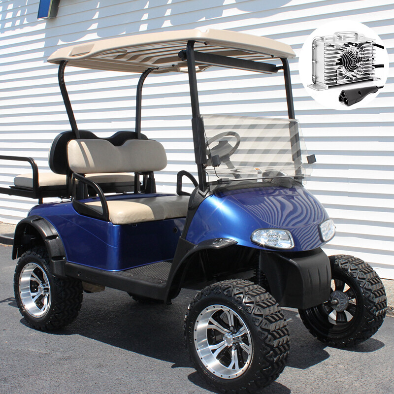 48 Volt 15 AMP Golf Cart Battery Charger 3 Pin Triangle Plug For EZGO ...