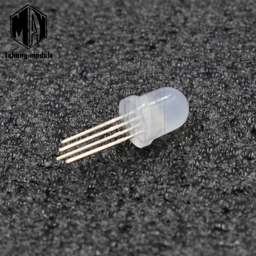 50pcs Pl9823 F8 8mm Led Round Rgb Led P9823 Chipset Inside Full Color