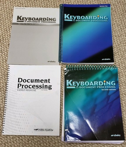 A Beka Keyboarding and Document Processing / 4 book bundle | eBay