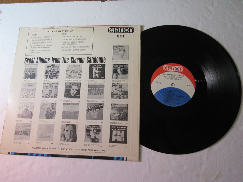 The Amazing Beatles & Other Great English Sounds, Clarion 601, Vinyl LP ...