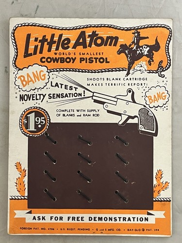 Vintage Little Atom 2mm Pistol Advertising Store Display Stand | eBay