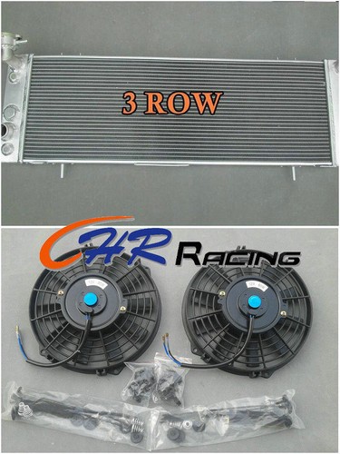 1991-2001 3 Row Aluminum Radiator & FANS*3 For JEEP Cherokee XJ 4.0l/2 ...