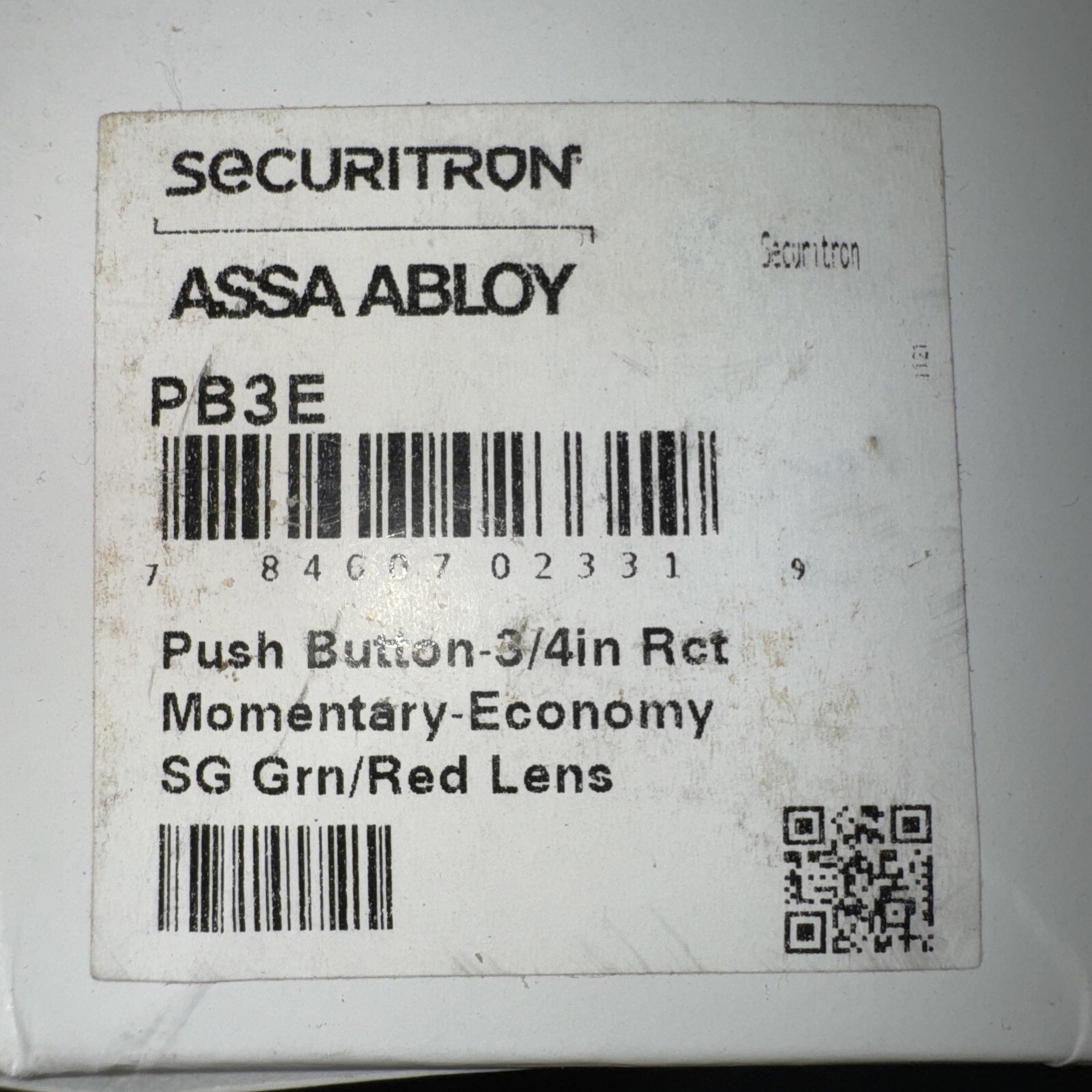 Assa Abloy PB3E Securitron Momentary Push Button | eBay