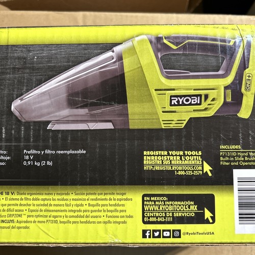 Ryobi P7131 ONE+ 18V Handheld Vacuum Cleaner - Tool Only 33287175680| eBay