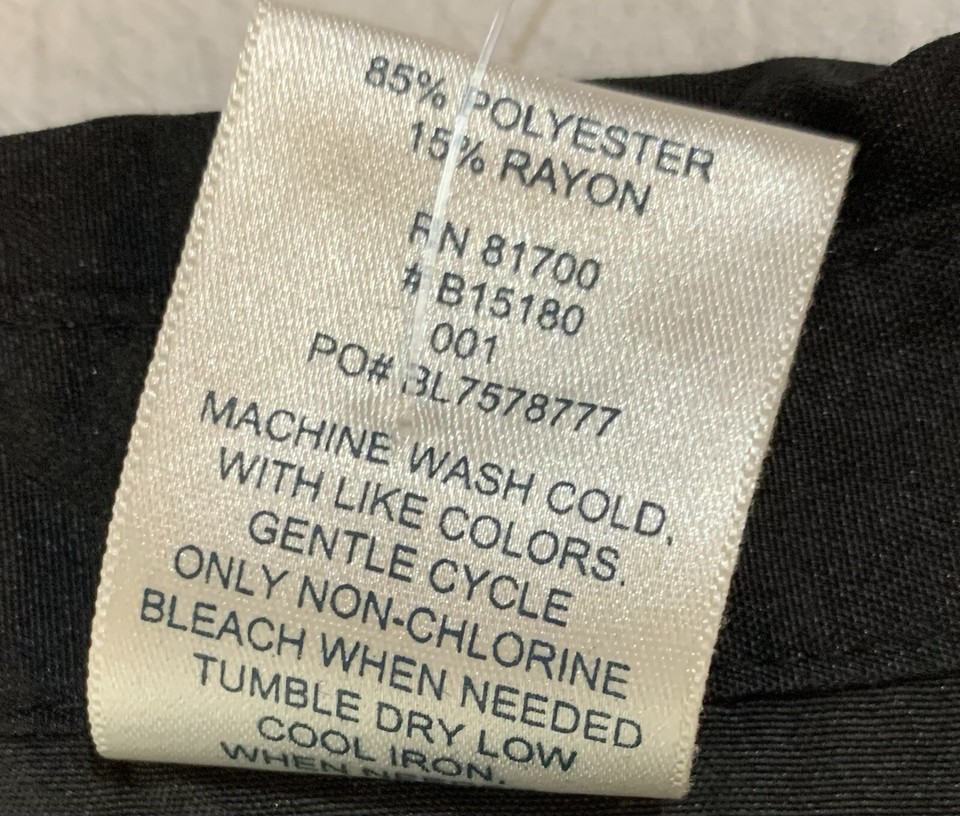 Blair Medium Black Button Up Collated Shirt Long Sleeve NWOT | eBay