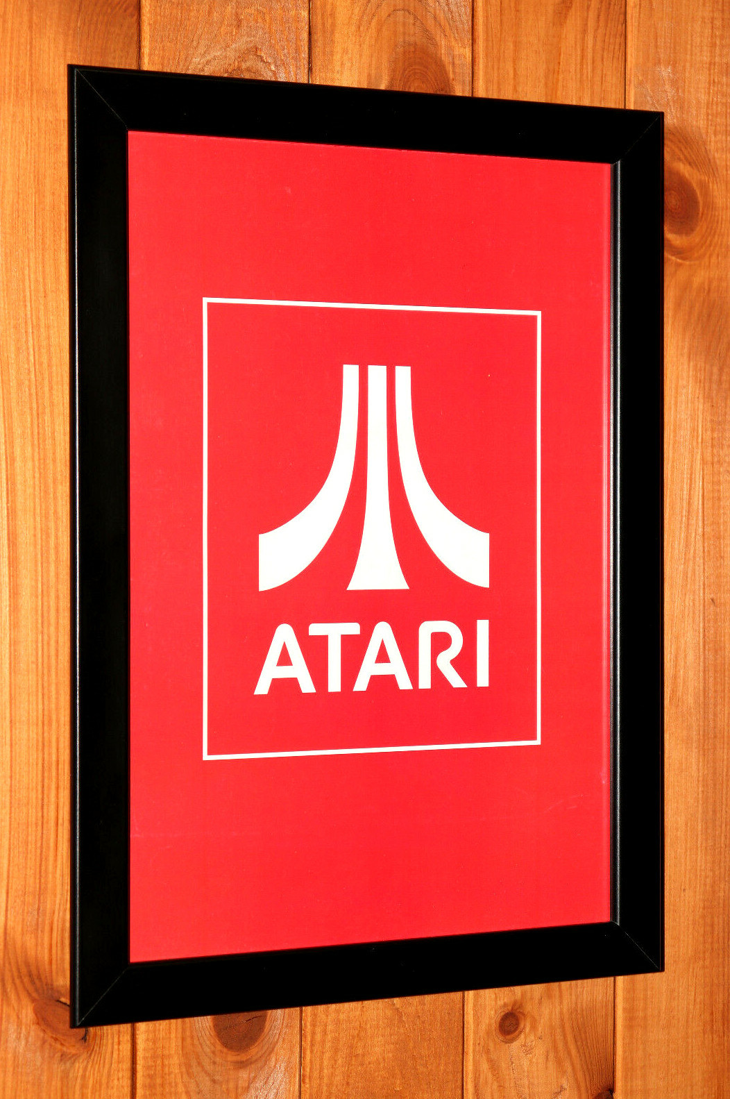 Atari Video game publisher Old Retro Logo Promo mini Poster / Ad Page ...