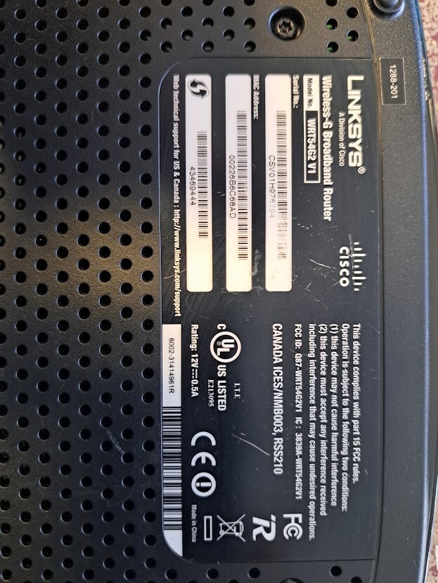 CISCO Linksys WRT54G2 v1.0 Wireless Router | eBay