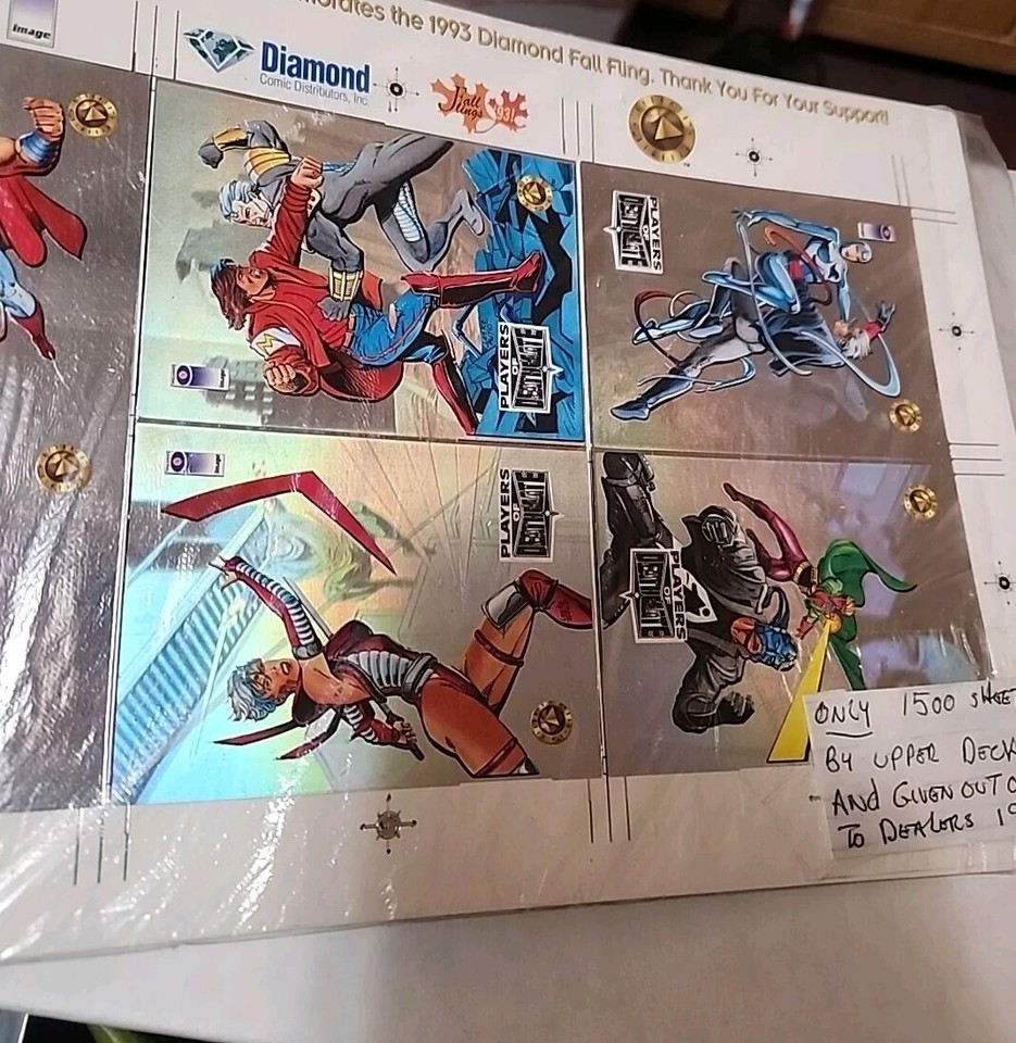 Upper Deck Uncut 1993 Diamond Players of Deathmate Holo Cards Dealer ...