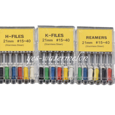 3 Boxes Dental Reamers Hedstrom-files K-files Stainless Steel 21mm Size ...
