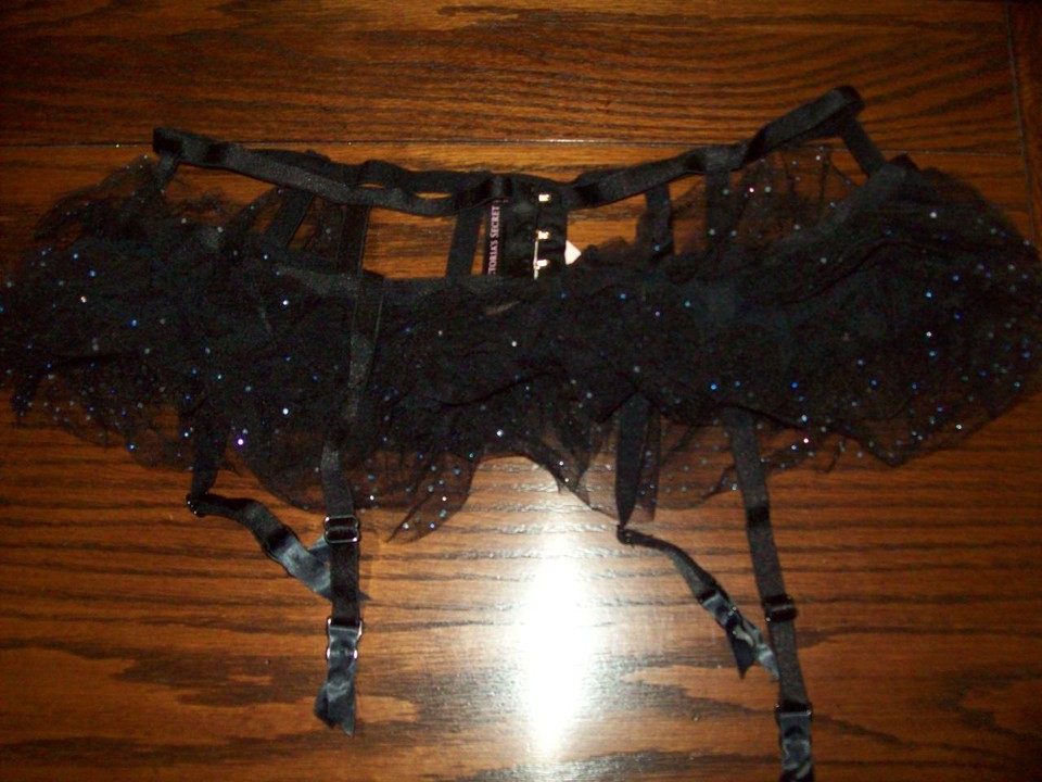 NWT Victoria's Secret SEXY GARTER BELT CAGE ELASTIC TULLE 11042235 ...