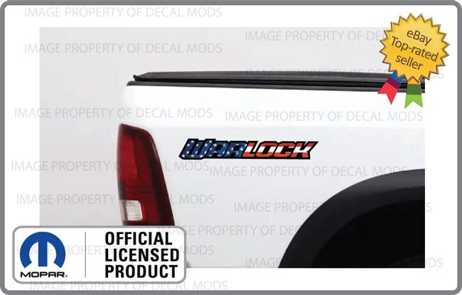 (2x) Dodge RAM truck WARLOCK Side Decals Graphics Stickers American ...