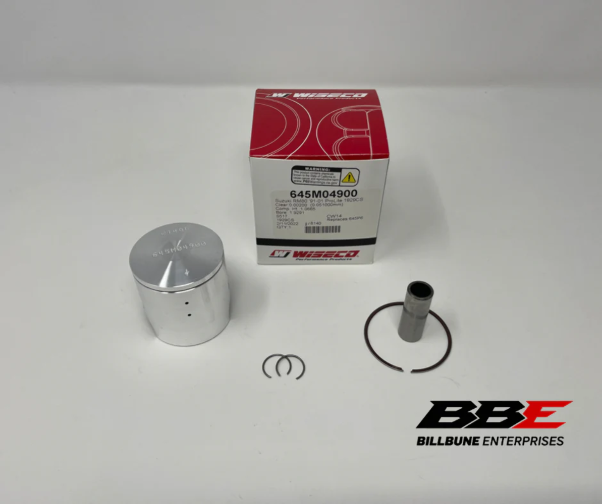 '91-'01 Suzuki RM80 Wiseco 1.50mm / .060" Oversized 49mm Bore Piston ...