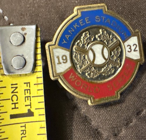 1932 New York Yankees World Series Baseball Press Pin vtg replica kith ...