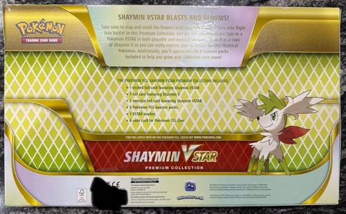 Pokemon TCG: Shaymin V Star Premium Collection Box New Factory Sealed 8 ...
