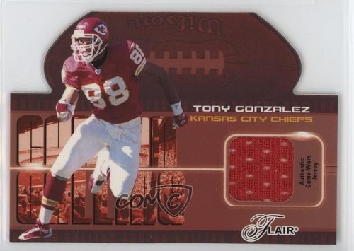 2003 Flair Canton Calling Jerseys Tony Gonzalez #CC/TG HOF | eBay