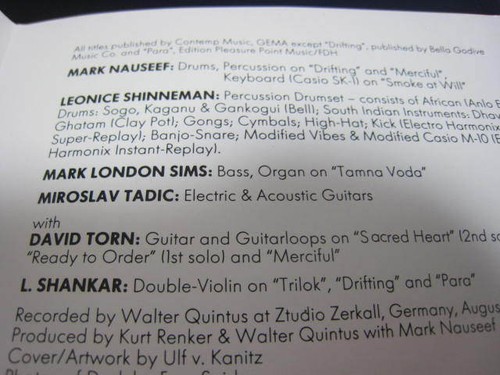 Dark Tamna Voda Japan CD with OBI Mark Nauseef L. Shankar David Torn | eBay