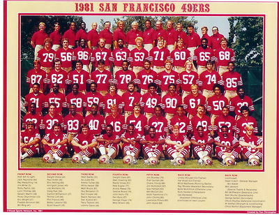 1981 SAN FRANCISCO 49ERS SUPER BOWL 8X10 TEAM PHOTO FOOTBALL NFL AFL | eBay
