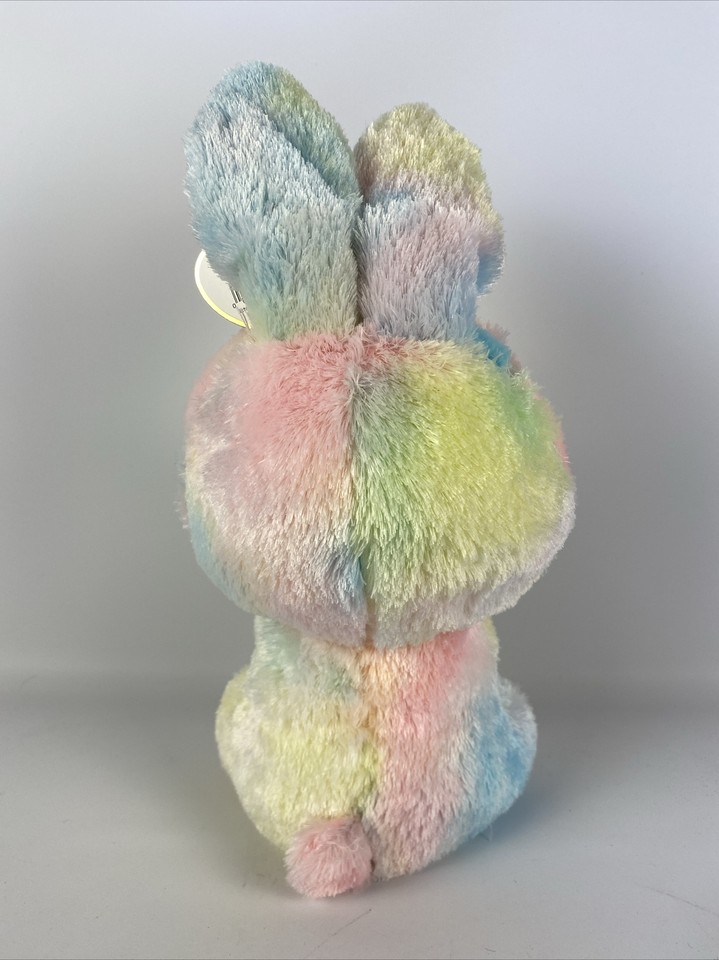Ty Beanie Boos Bubby Easter Rabbit Pastel Multi-color Big Eye Tye Dye ...