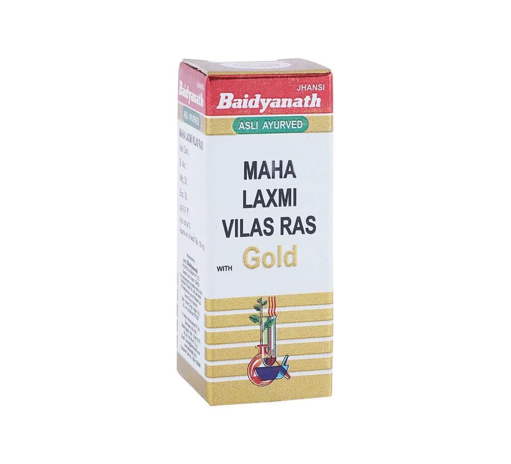 Baidyanath Maha Laxmi Vilas Ras with Gold Tablet (10tab) Herbal ...