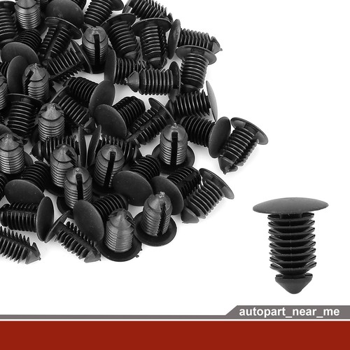 Universal 10mm Auto Car Plastic Rivets Interior Weatherstrip Clip Black ...