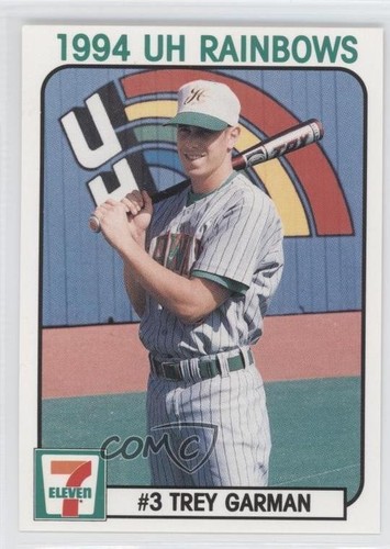 1994 7-Eleven University of Hawaii Rainbows Trey Garman #3 | eBay