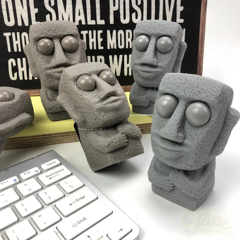 Easter Rock Man Squishy Toy Slow Rebound Stress Relief Soft Figure Desk ...