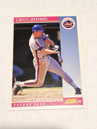 Gregg Jeffries New York Mets 1992 Score #192 | eBay