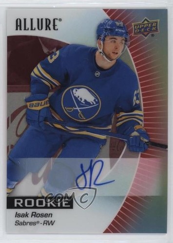2023-24 Upper Deck Allure Rookies Red Rainbow Isak Rosen #138 Rookie ...