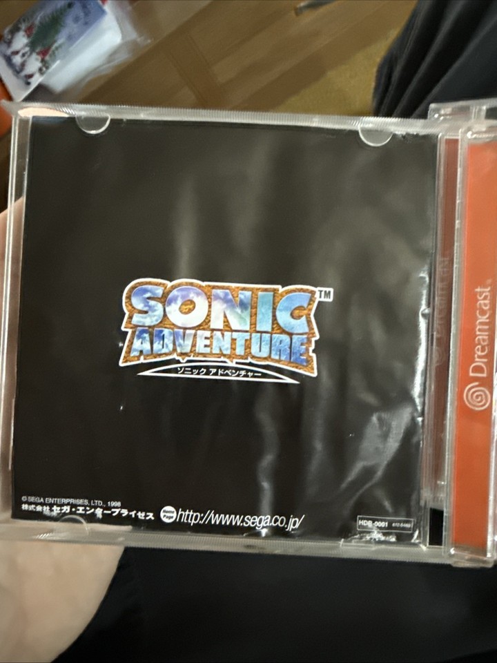 Sonic Adventure Sega Dreamcast Video Game 1999 Japanese Version W/Case ...