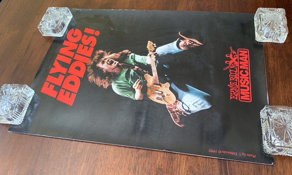 Vintage Ernie Ball Music Man Flying Eddie Van Halen EVH Poster 13x18 ...