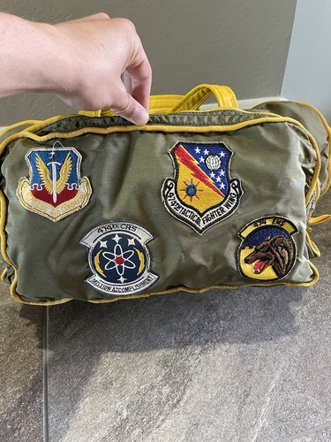 VIETNAM Colonel Air Force Pilot Bag Military Green Canvas Duffle ...