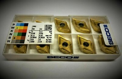 Seco 10 pcs. DNMG 441-MF1 CP200 Carbide Inserts DNMG 150604-MF1 CP200 | eBay