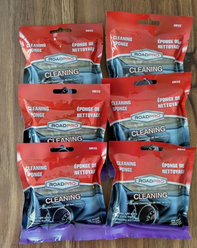 RoadPro Cleaning Sponge Powerful Cleaning for All Auto Surfaces - lot ...
