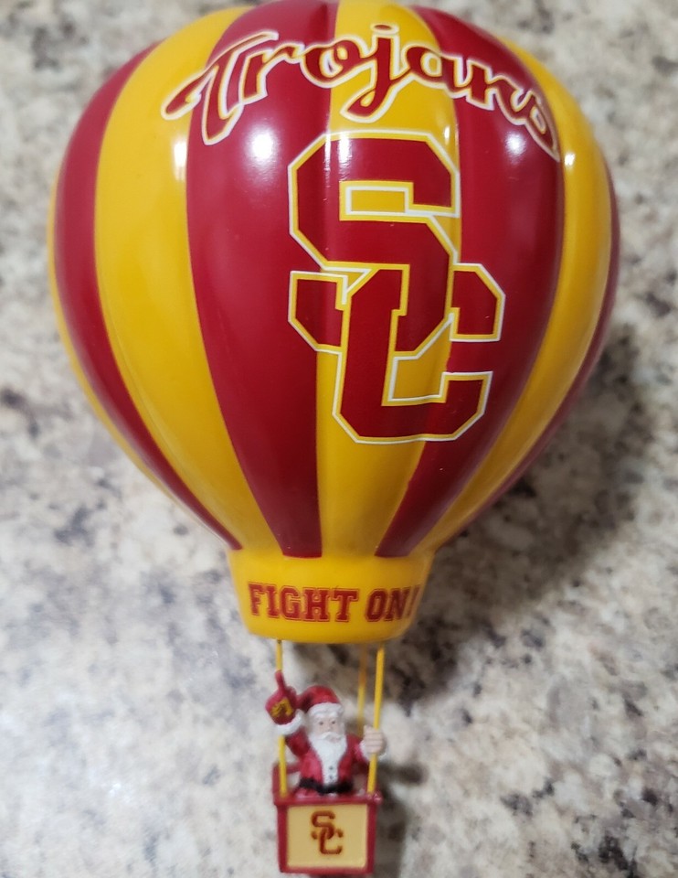 Vtg 2004 USC Trojans Danbury Mint Victory Balloon Christmas Ornament | eBay