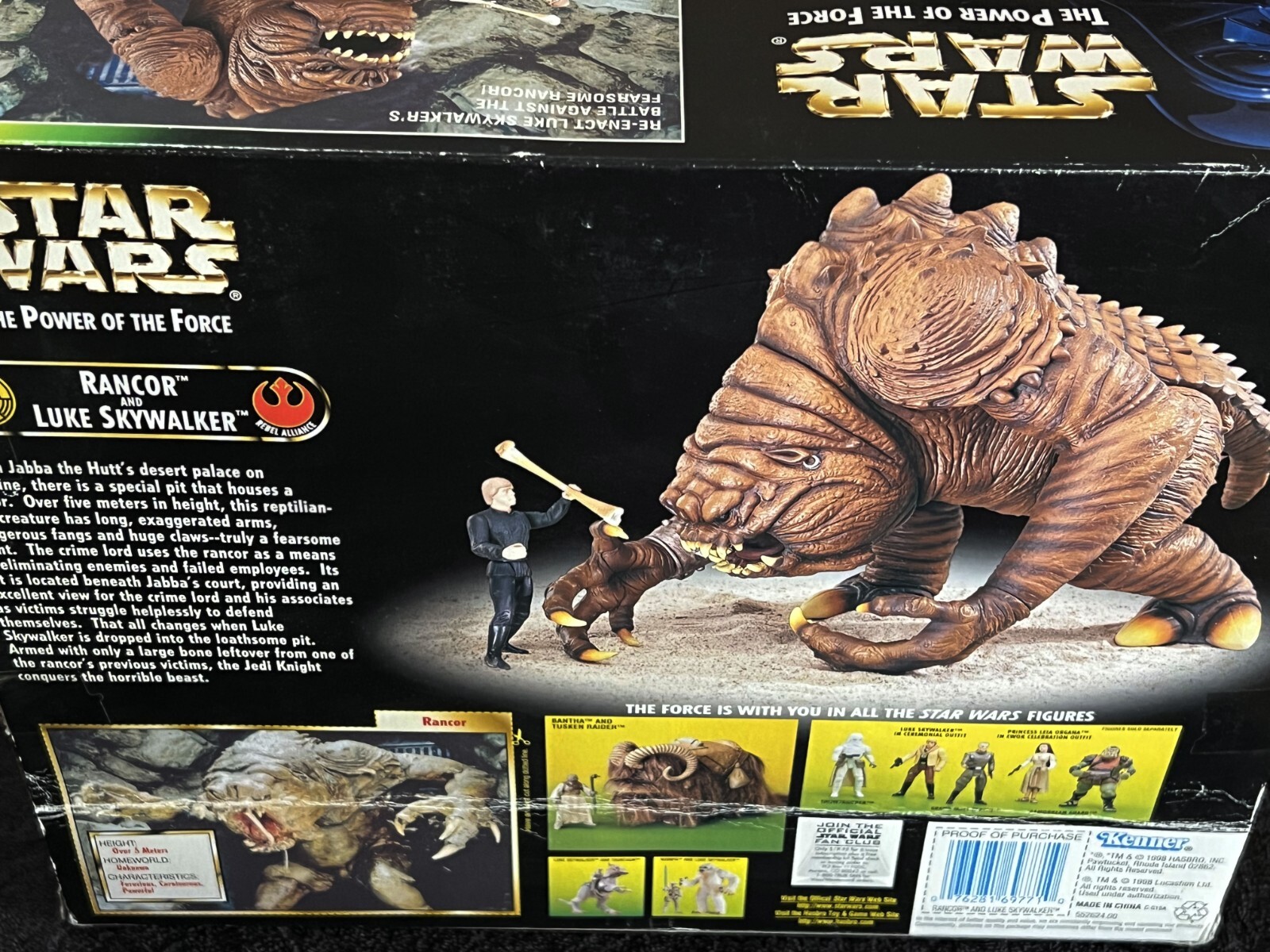 RANCOR & LUKE SKYWALKER • BOXED • POWER OF THE FORCE STAR WARS | eBay