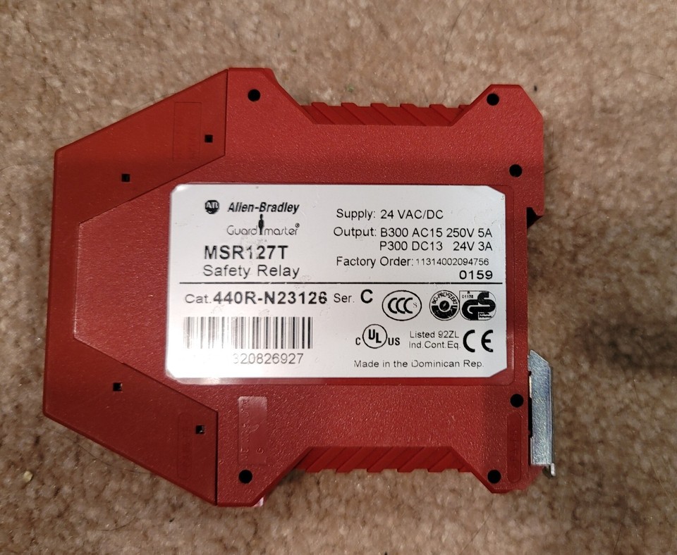 2022 Allen Bradley 440R-N23126 /C Guardmaster MSR127T Safety Relay | eBay