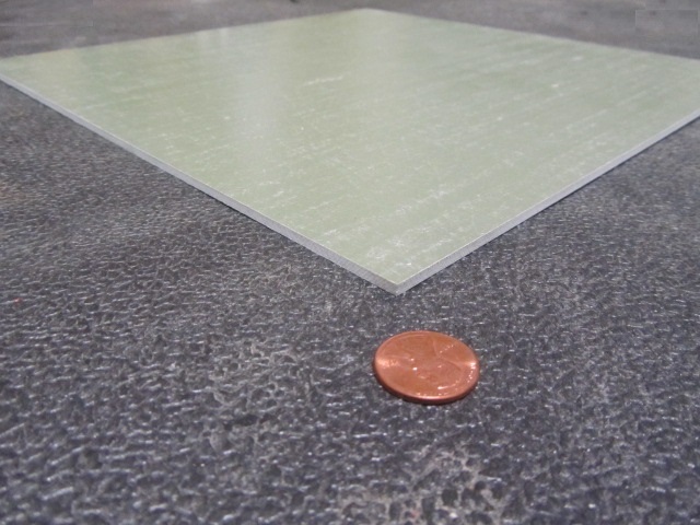 Fiberglass Sheet, Extren .125" (1/8") x 12" x 12" Olive Green, 2 Units ...